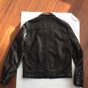 Salvatore Ferragamo | Jackets & Coats | Salvatore Ferragamo Leather ...